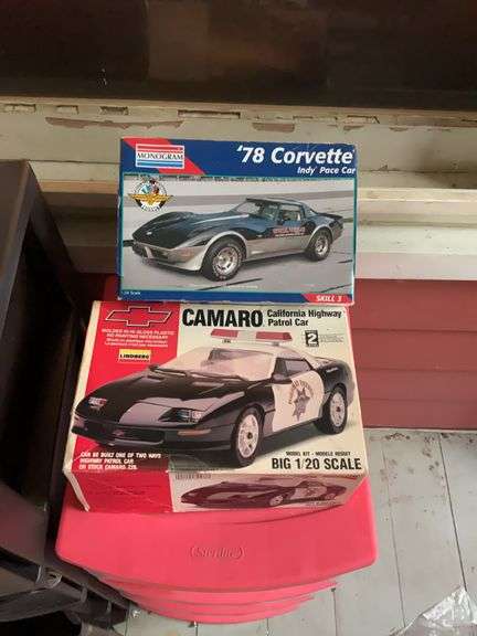 Two model kits: '78 Corvette, CHIPs Camaro - Hurley Real Estate & Auctions