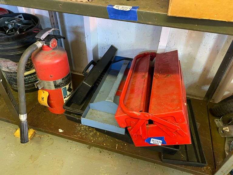 Fire extinguisher, toolbox and caddies - Hurley Real Estate & Auctions