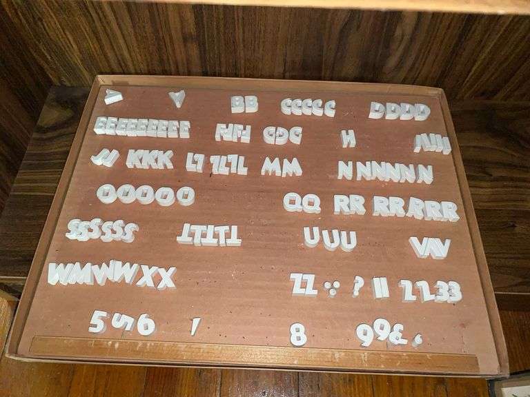 Vintage sign maker kit - Hurley Real Estate & Auctions