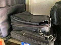 Contents of shelf: NCR & other laptop, Microtest Pentascanner, cases ...