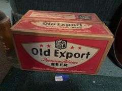 Old Export Beer advertising shipping box - Hurley Real Estate & Auctions