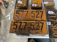 1917-1920s PA license plates lot - Hurley Real Estate & Auctions