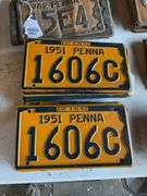 1950s PA license plates lot - Hurley Real Estate & Auctions