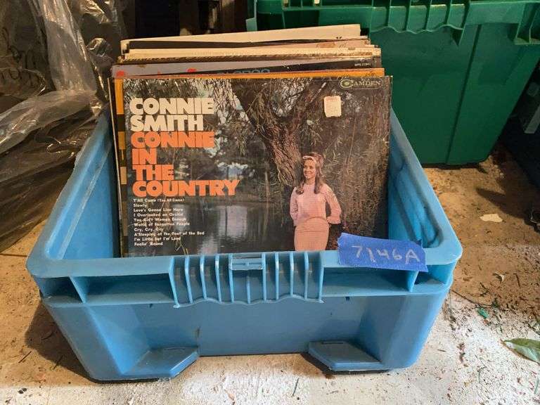 Vintage vinyl LP records, mostly Country - Hurley Real Estate & Auctions