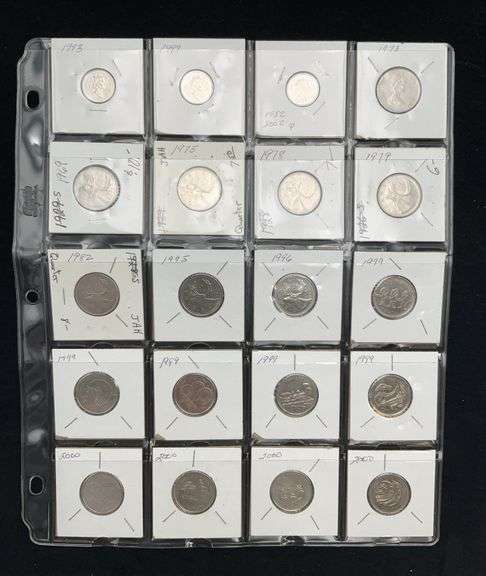 Lot of 88 Contemporary Canadian Coins - Nice Mix of Canadian Coins ...