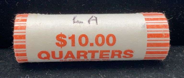 US State Quarter Unopened Bank Roll - 2002 - Louisiana - Unsearched for ...