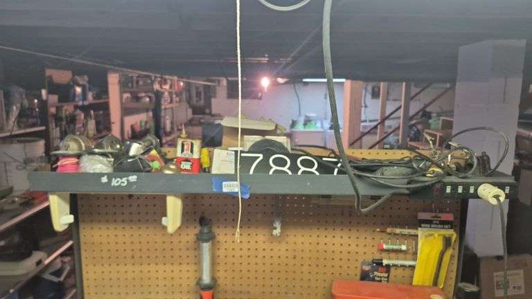 Contents of shelf: pencil sharpeners, wire, power tools, misc - Hurley ...