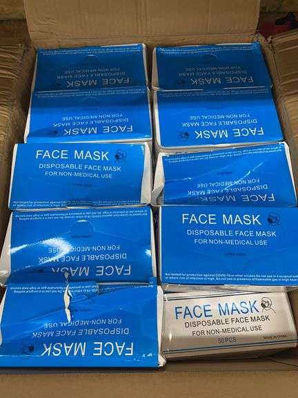 Universal Procedural Face Mask, 50/Box, Case of 39 Boxes - Hurley Real ...