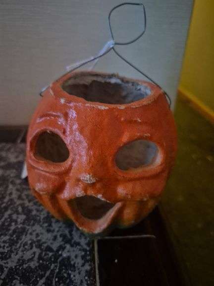 Antique paper pulp Halloween choirboy jack o'lantern - Hurley Real ...