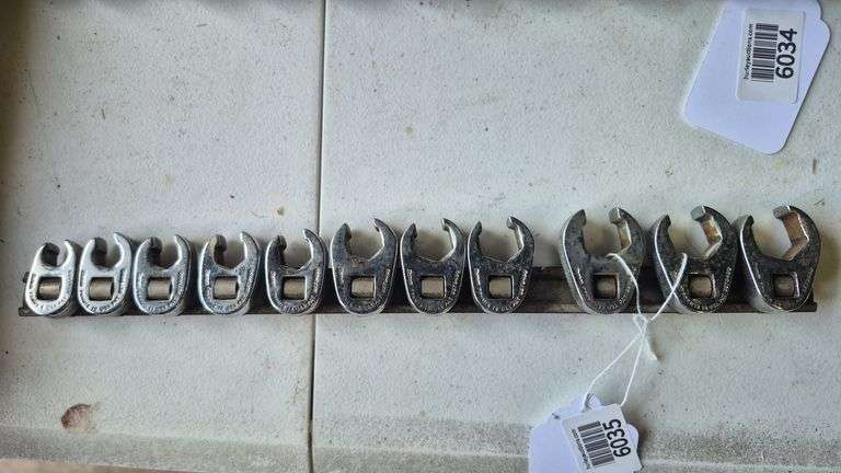Snap-On crowfoot wrench set - Hurley Real Estate & Auctions