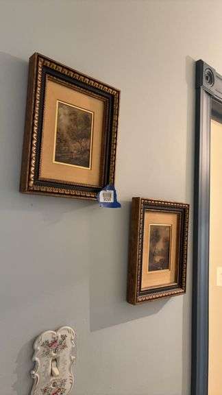 Wall hangings: Van Holt miniature scenic paintings, Al Koening Amish ...