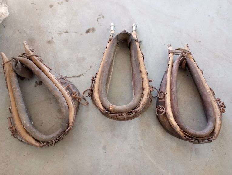 3 horse collars with hames - Integrity Auctioneers