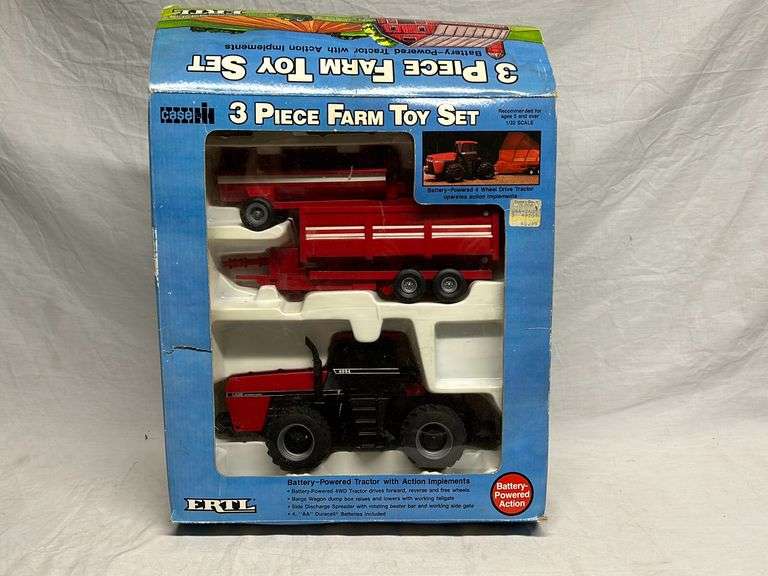 Ertle Case-IH 3 Piece Farm Toy Set - Integrity Auctioneers
