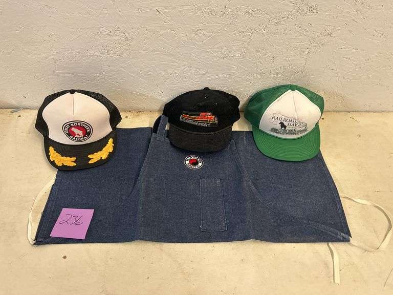 Railroad Caps and Apron - Integrity Auctioneers