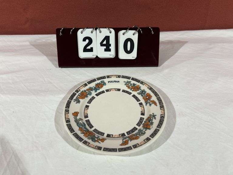 7.25 Inch Diameter Pullman Plate - Integrity Auctioneers