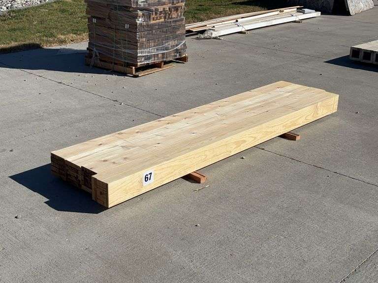 Four Pine Laminated Posts - Integrity Auctioneers