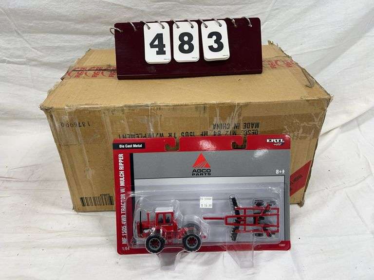 1/64 Scale ERTL / RC2 Massey Ferguson 1505 Tractor with Mulch Ripper ...