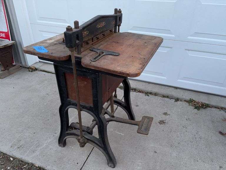 Old Paper Perforator Machine from The Selby Record Newspaper ...