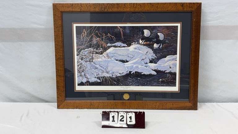 Bruce Miller "Hooded Mergansers" Ducks Unlimited Art Print - Signed ...