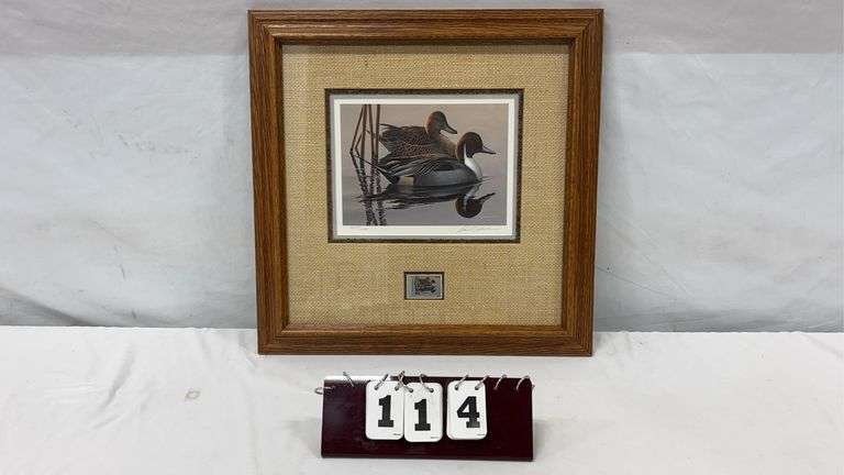 Phil Scholer Signed / Numbered / Framed Duck Art Print with Stamp ...
