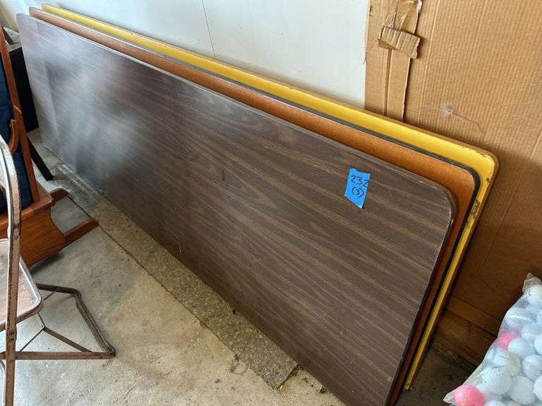 Three Eight Foot Folding Tables - Integrity Auctioneers