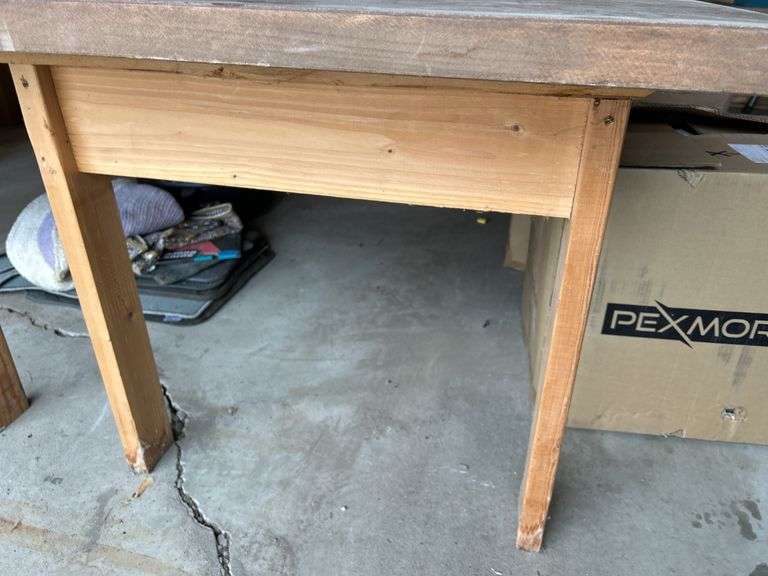 Two Homemade Wood Tables - Integrity Auctioneers