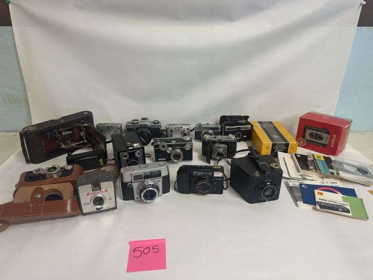 Large Box of Cameras - Integrity Auctioneers