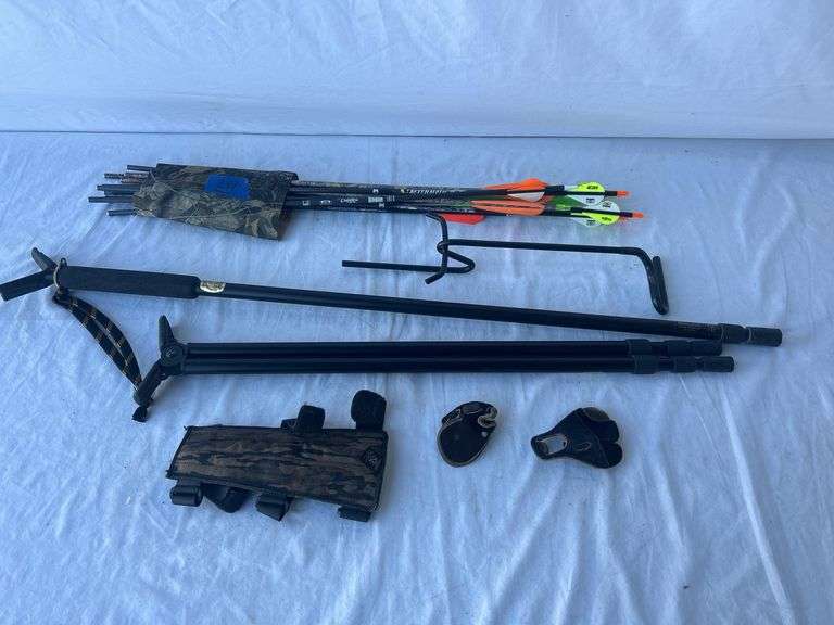 Archery Equipment Set with Arrows, Quiver, Bow Stand, & Accessories ...