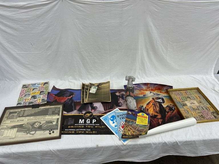 Group of Multnomah Kennel Club Dog Racing Memorabilia - Integrity ...