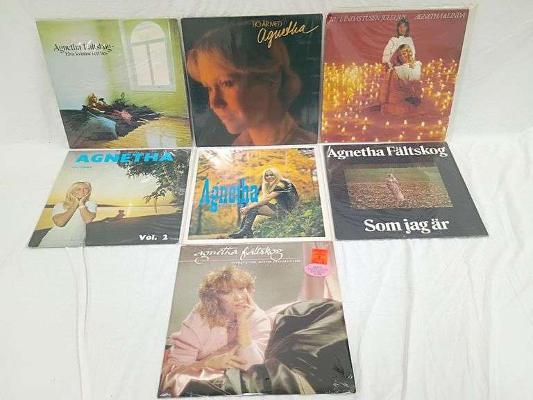 Group of Seven Agnetha Faltskog 12 Inch Vinyl Records - Integrity ...