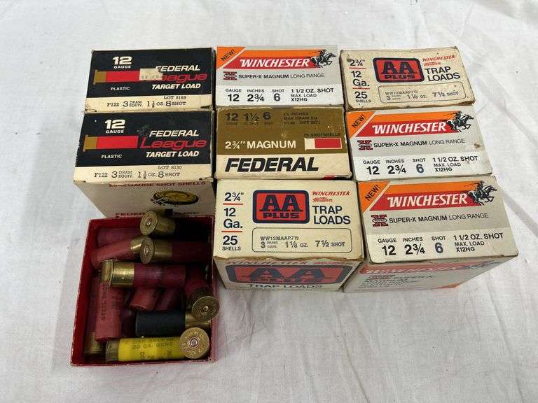 Boxes of 12 Gauge Shotgun Shells - Integrity Auctioneers