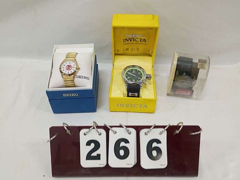 Seiko Canadian Pacific, Invicta, Coleman Watches - Integrity Auctioneers