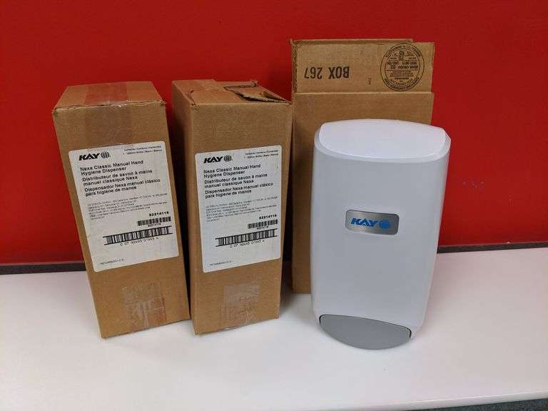 LOT OF (3) KAY NEXA CLASSIC MANUAL HAND HYGIENE DISPENSERS - Isabell ...