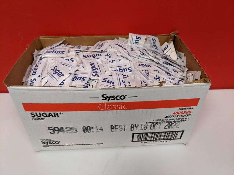BOX OF SUGAR PACKETS - Isabell Auction