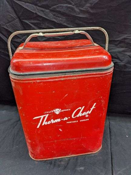 VINTAGE KNAPP MONARCH THERM-A-CHEST PORTABLE COOLER - Isabell Auction