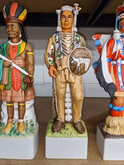 SKI COUNTRY NATIVE AMERICAN DECANTER (NO LABELS) - Isabell Auction