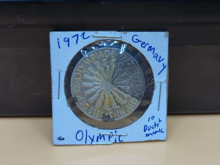 1972 GERMANY OLYMPIC 62.5% SILVER 10 DEUTSCHE MARK - Isabell Auction