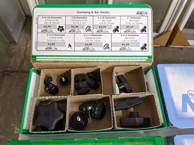 CLAMPING & BAR KNOBS ASSORTMENT BOX - Isabell Auction