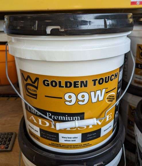 4-GALLON BUCKET WALCRO GOLDEN TOUCH 99W ULTRA PREMIUM CARPET ADHESIVE ...