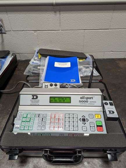 DAKTRONICS COMM. 3-SECTION TUFF-SPORT INDOOR LED SCOREBOARD WITH ...