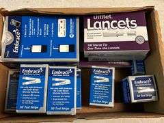 ASSORTED TEST STRIPS, LANCETS, (EXPIRED) - Isabell Auction