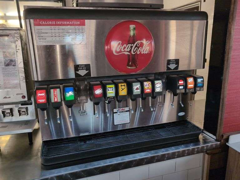 CORNELIUS ED300-BC 12-SPOUT COMM. COUNTERTOP ILLUMINATED SODA FOUNTAIN ...