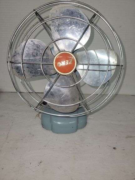 VINTAGE ZERO ELECTRIC METAL FAN 10" TALL - Isabell Auction