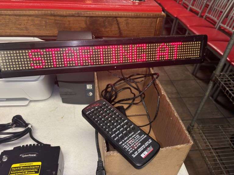 BETA BRITE 24” LED MESSAGE BOARD WITH REMOTE - Isabell Auction
