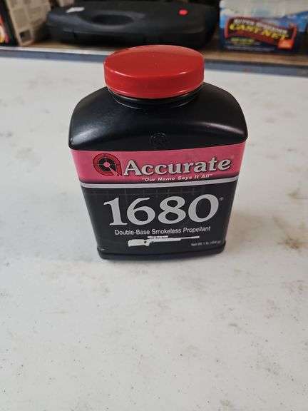 1 LB ACCURATE 1680 DOUBLE-BASE SMOKELESS PROPELLANT - Isabell Auction