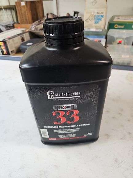 8 LB ALLIANT POWDER 33 SMOKELESS MAGNUM RIFLE POWDER - Isabell Auction