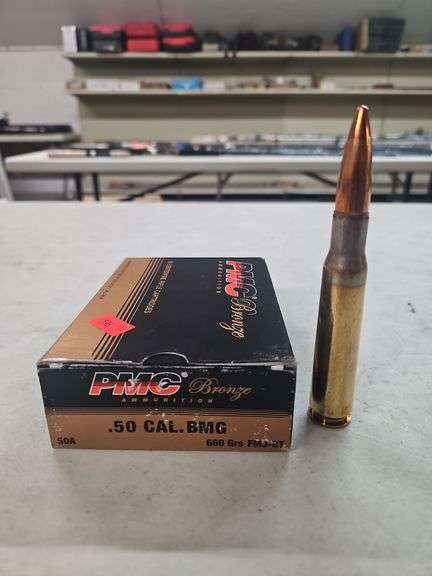 10 CT PMC .50 CAL BMG AMMO - Isabell Auction