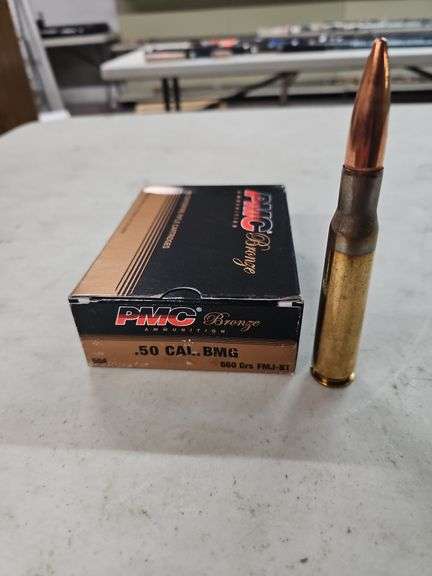 10CT PMG .50 CAL BMG AMMO - Isabell Auction