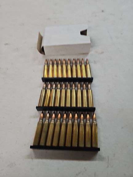 30 CT 5.56 MM BALL M193 AMMO - Isabell Auction