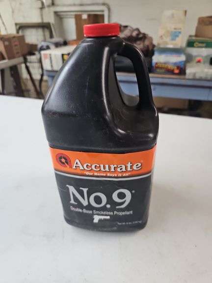 8 LB ACCURATE NO. 9 DOUBLE BASE SMOKELESS PROPELLANT - Isabell Auction